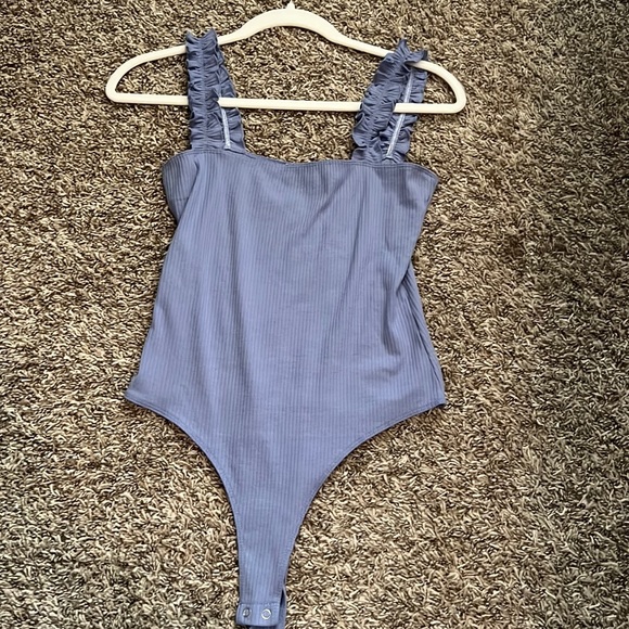 Dry Goods | Tops | Dry Goods Blue Bodysuit | Poshmark